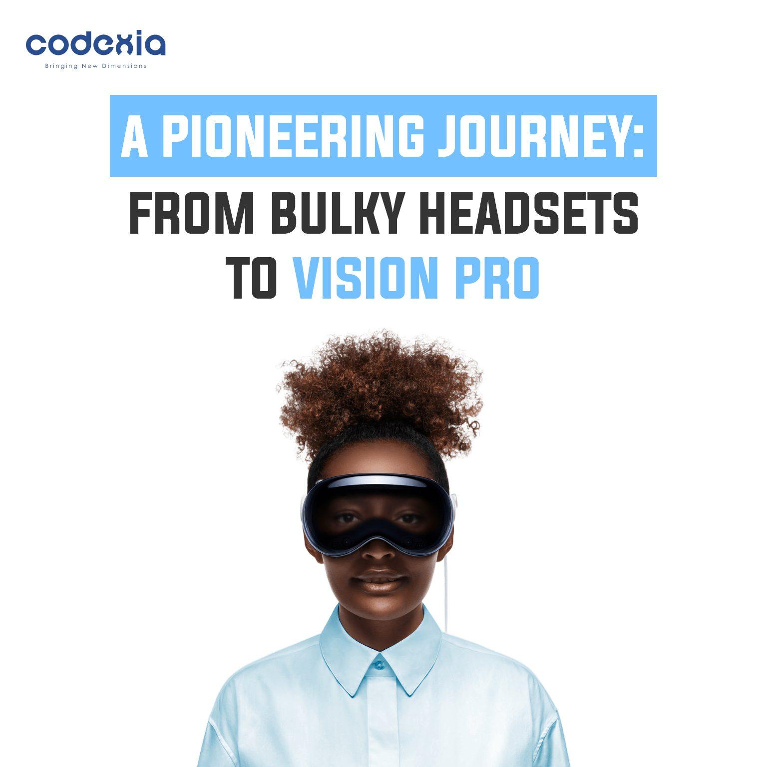 Vision Pro: A Pioneering Journey from Bulky Headsets | Codexia